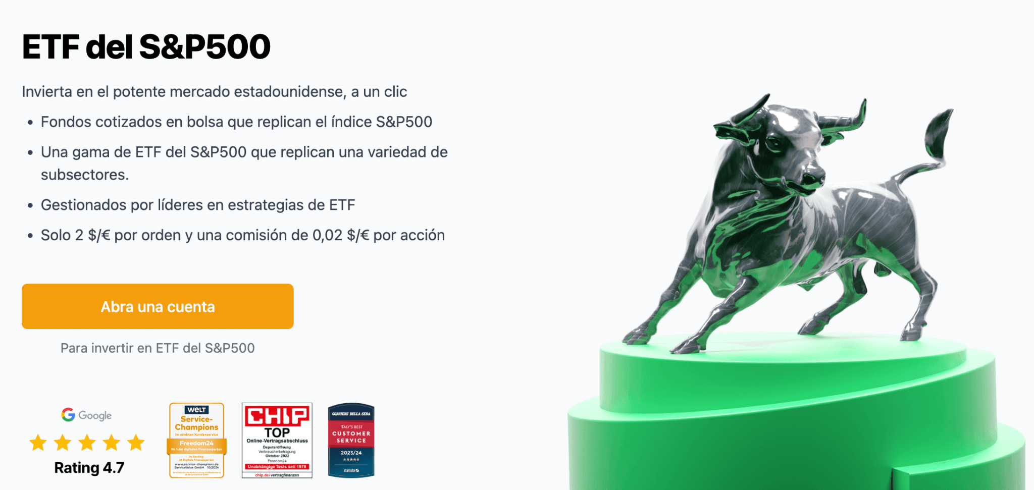 Rentabilidad histórica del S&P 500 en últimos años
